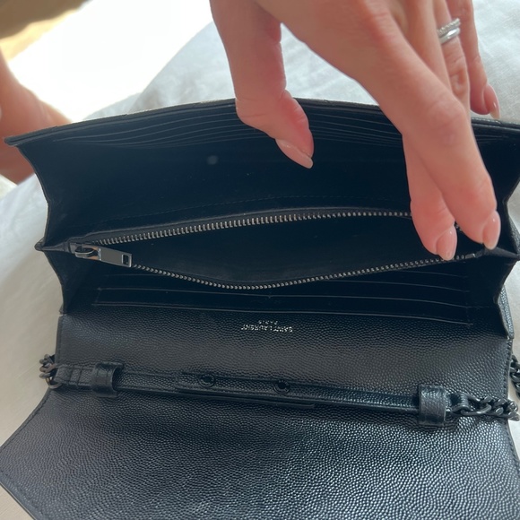 Yves Saint Laurent | Bags | Saint Laurent Monogram Quilted Leather ...